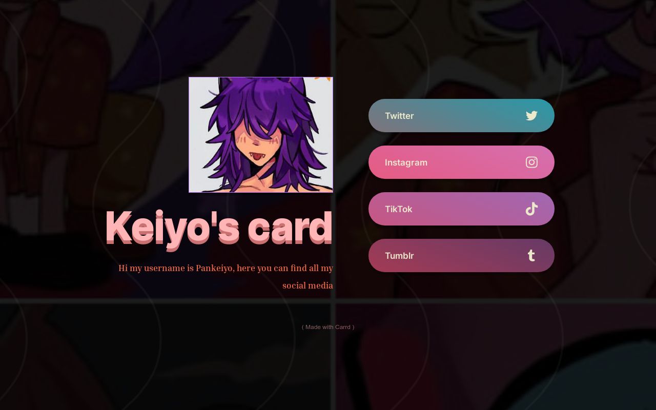 Keiyo's card
